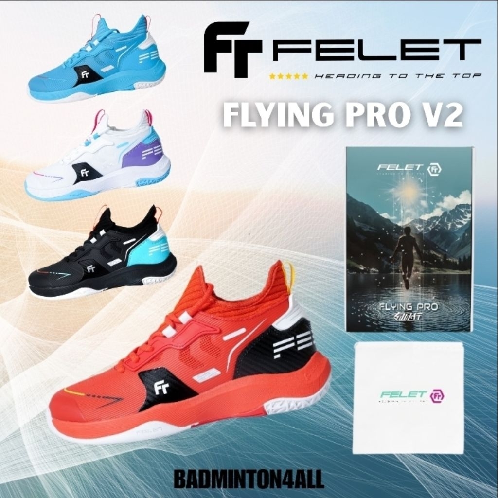 FELET FLYING PRO VERSION 2 BADMINTON SHOES | Shopee Malaysia