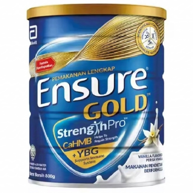 ENSURE GOLD StrengthPro CAHMB + YBG 800G - VANILLA, WHEAT, COFFEE ...