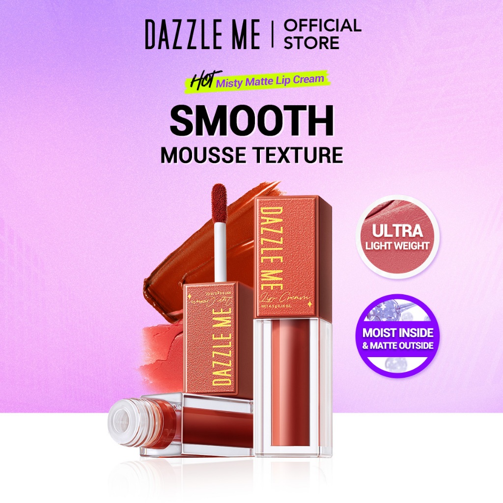 [CLEARANCE]DAZZLE ME Mousse Lip Cream Lightweight Smooth Mousse Texture ...