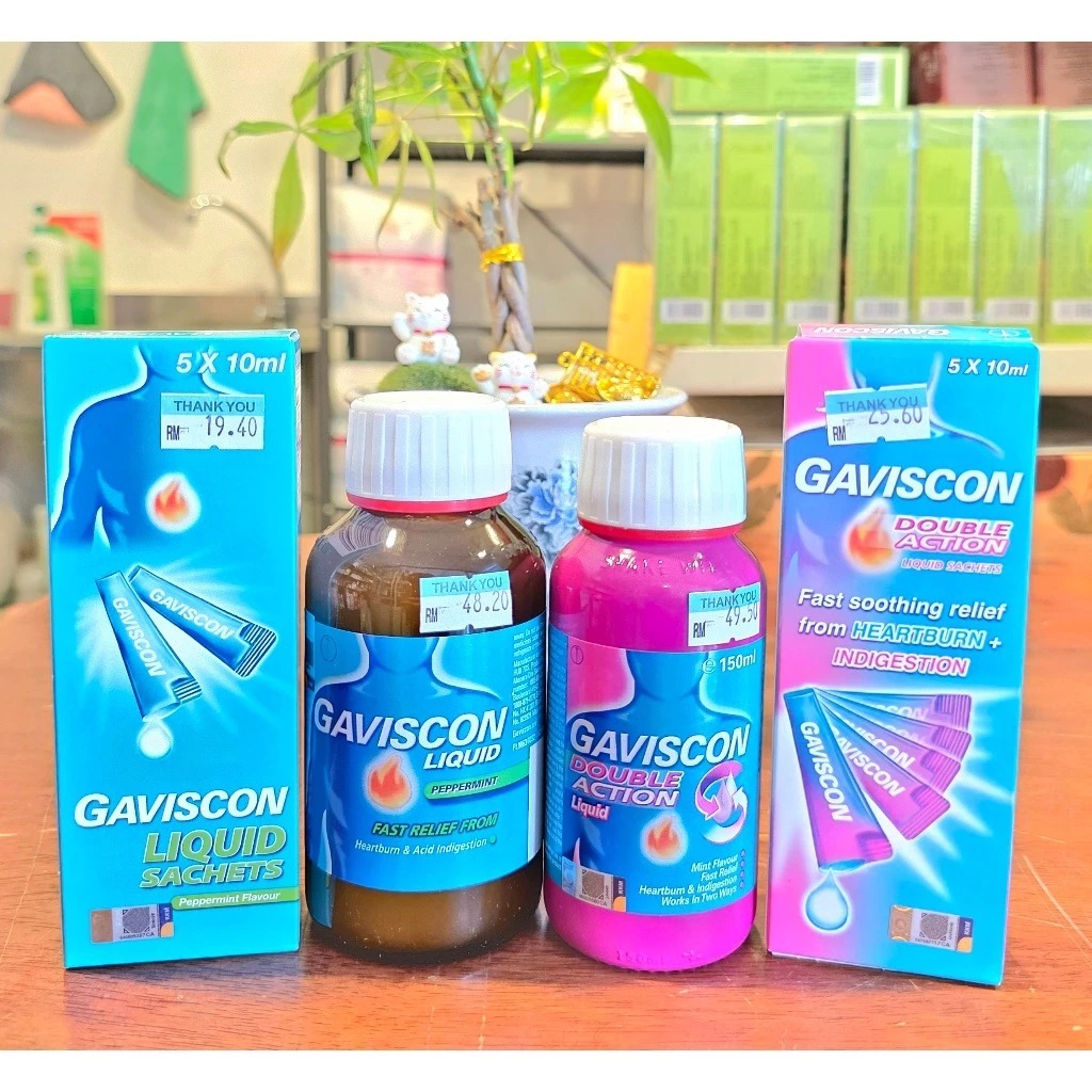 Gaviscon Double Action Liquid（5's x10ml/ 150ml）/ Gaviscon Liquid ...