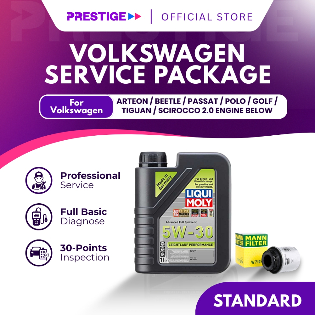 PRESTIGE Volkswagen Standard Service Package - Fully-Synthetic Engine ...