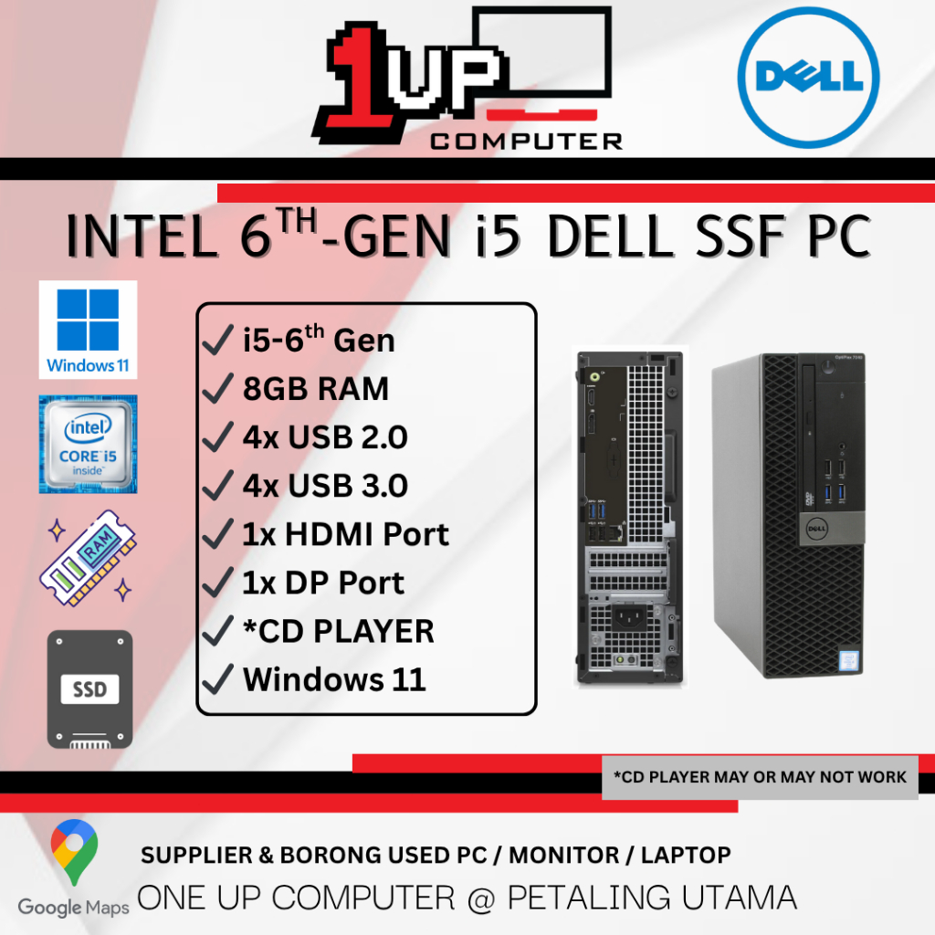 USED DESKTOP PC DELL OPTIPLEX OFFICE SCHOOL PC INTEL 6TH GEN CORE I3 I5 ...