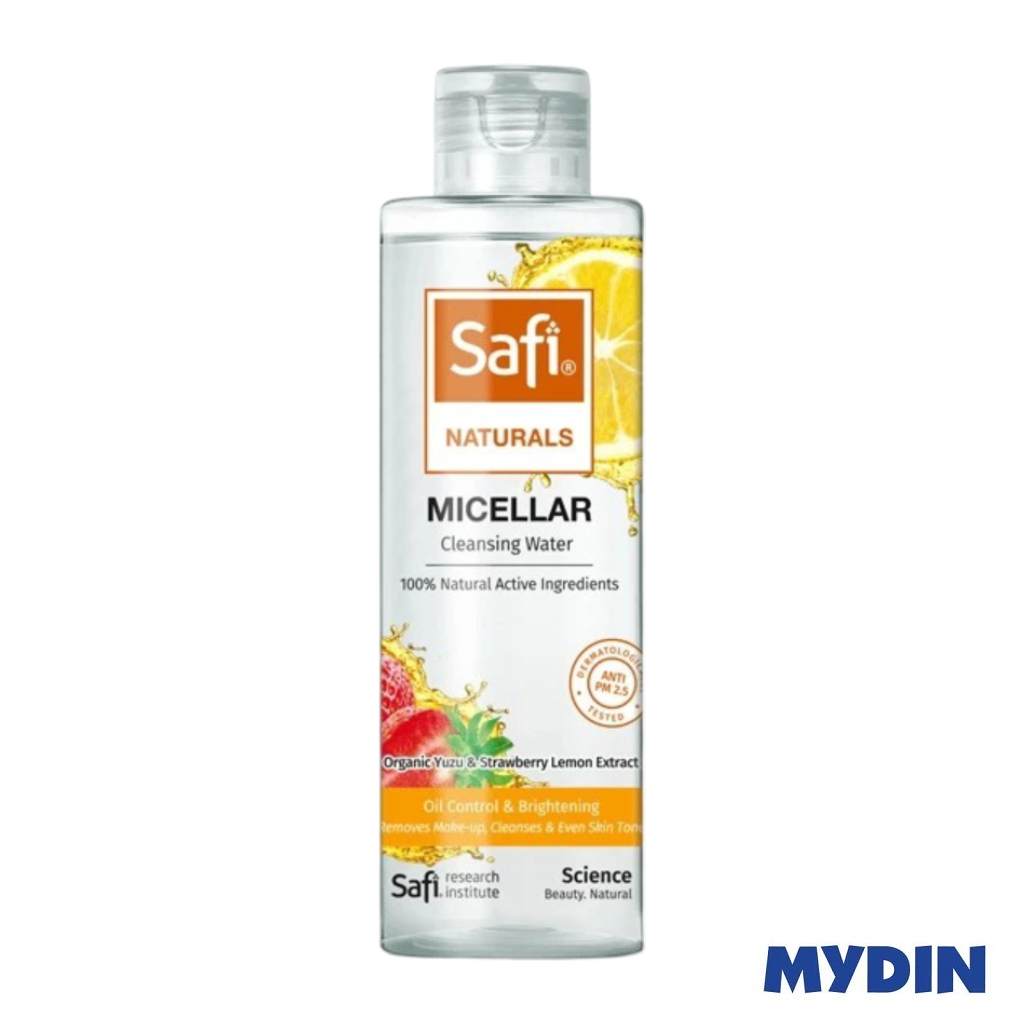Safi Naturals Micellar Cleansing Water Yuzu & Strawberry Lemon (200ml ...