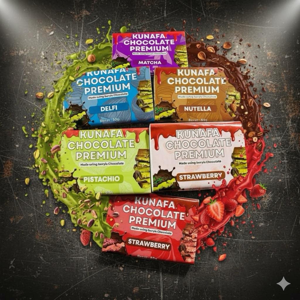 COKLAT KUNAFA PREMIUM BERYLS ALA2 DUBAI 50g | Shopee Malaysia
