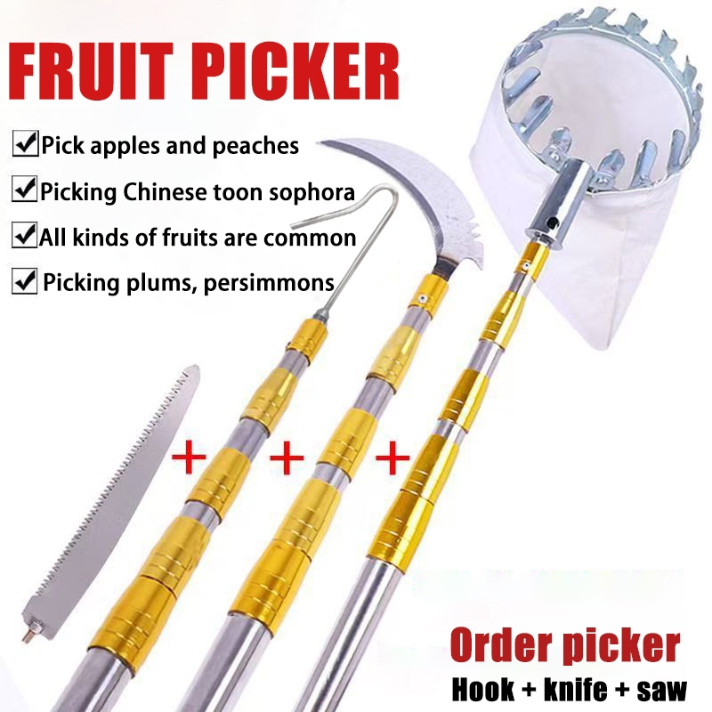 5m,6m,7m,9m telescopic fruit picker fruit picker high branches pruning ...
