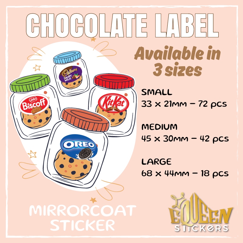STICKER BRAND CHOCOLATE COKLAT ! Ready stock! | Shopee Malaysia