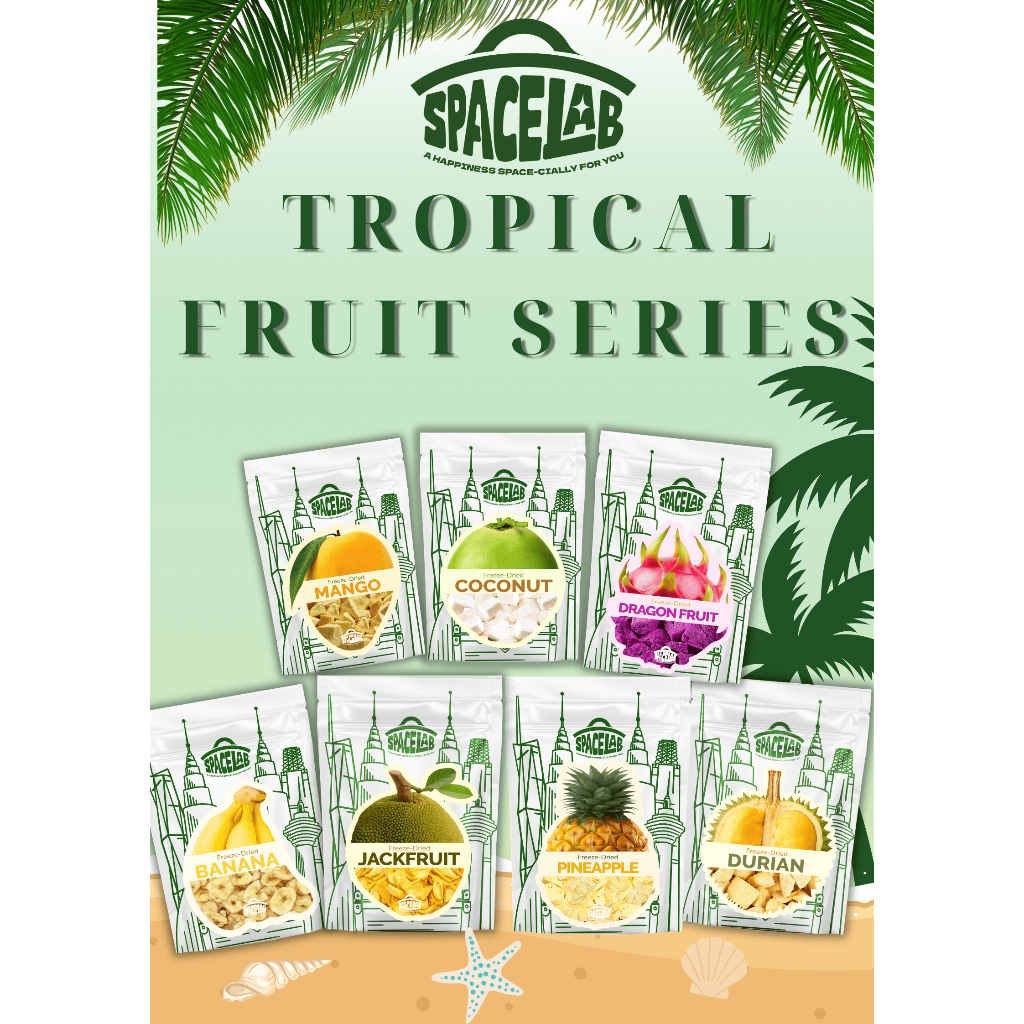 Space Lab Freeze Dried Fruits Series | Tropical Fruit 20g | Buah-Buahan ...