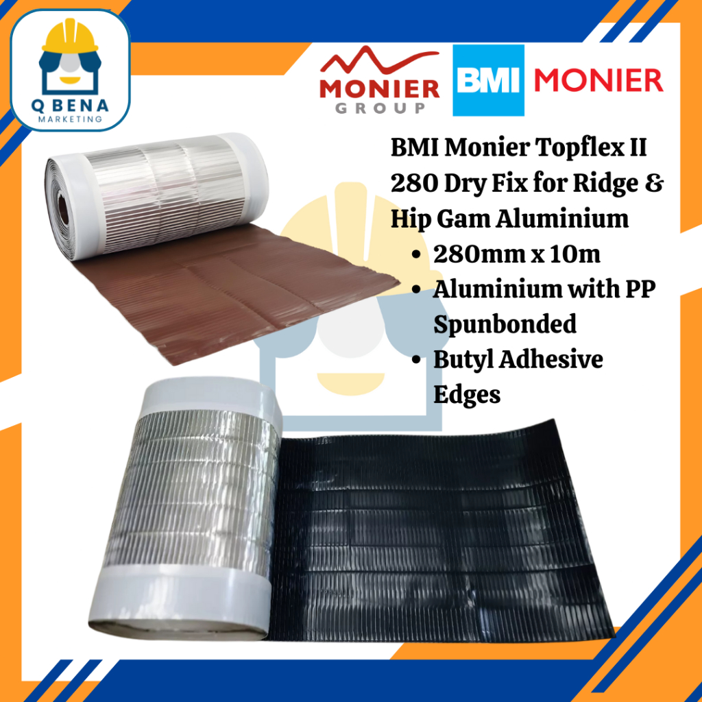 BMI Monier Topflex II 280 Dry Fix for Ridge & Hip Gam Aluminium untuk ...