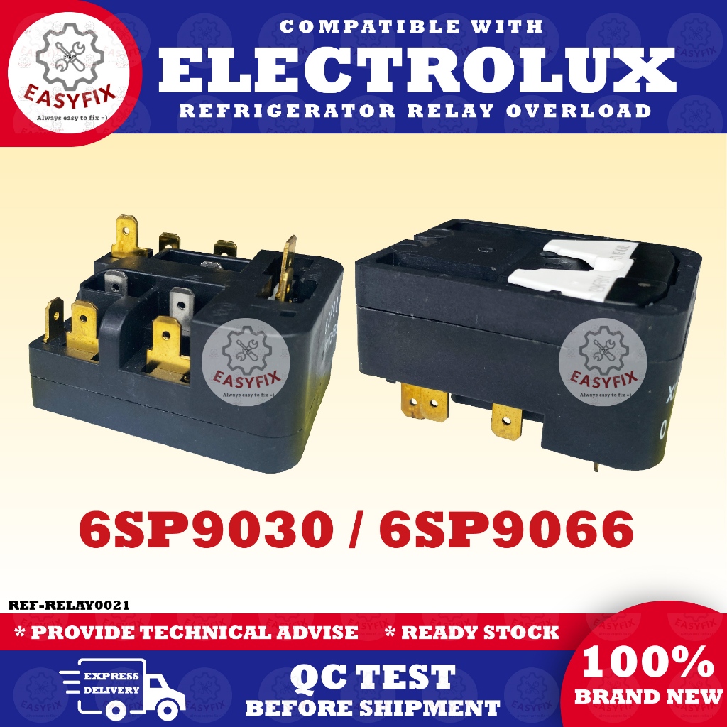 6SP9030 / 6SP9066 COMPATIBLE WITH ELECTROLUX REFRIGERATOR PTC RELAY ...