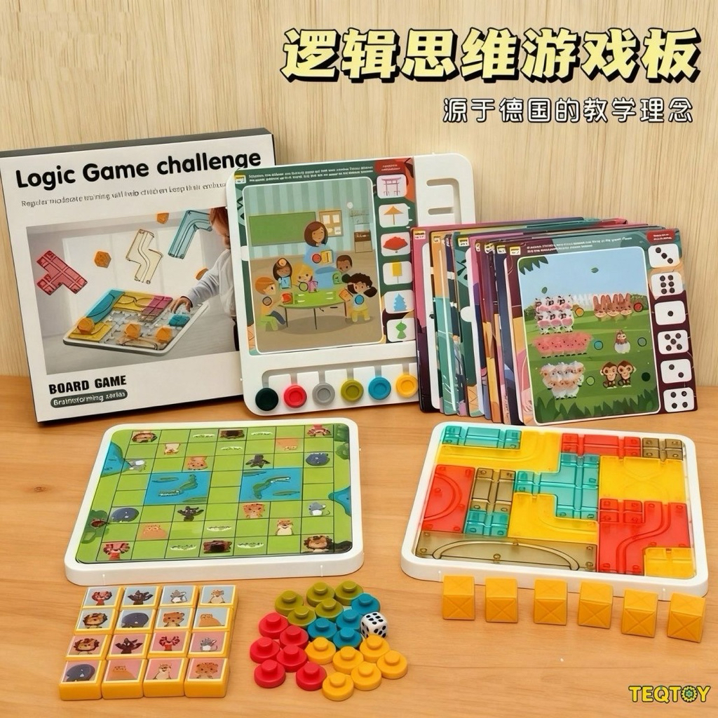 Board Game Children's Logical Thinking Early Education逻辑早教卡 | Shopee ...
