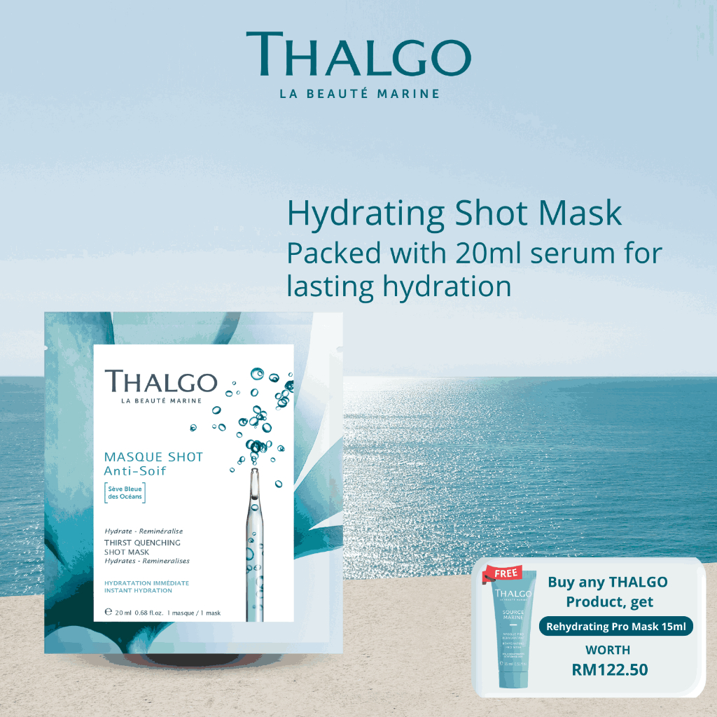 Thalgo Facial Mask Thirst Quenching 20ml | Intense Hydration & Plump ...