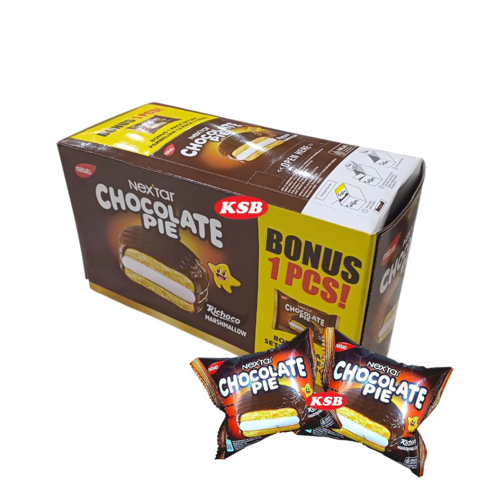 【24g x 13 pcs】Nabati Nextar Chocolate Pie Richoco Marshmallow | Shopee ...