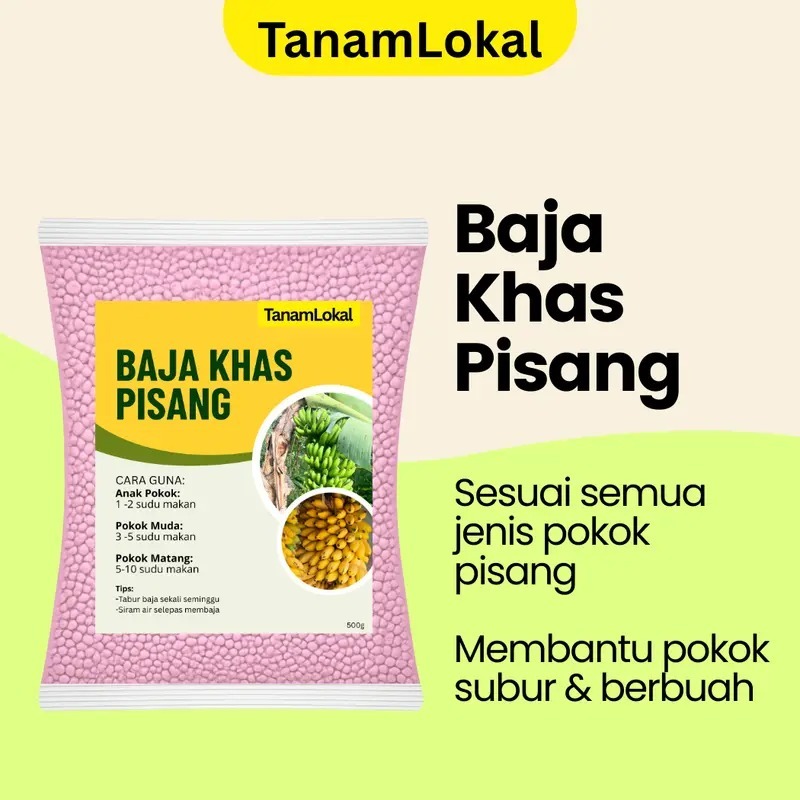 TanamLokal Baja Khas untuk Pokok Pisang / Baja Paksa Buah / Baja ...