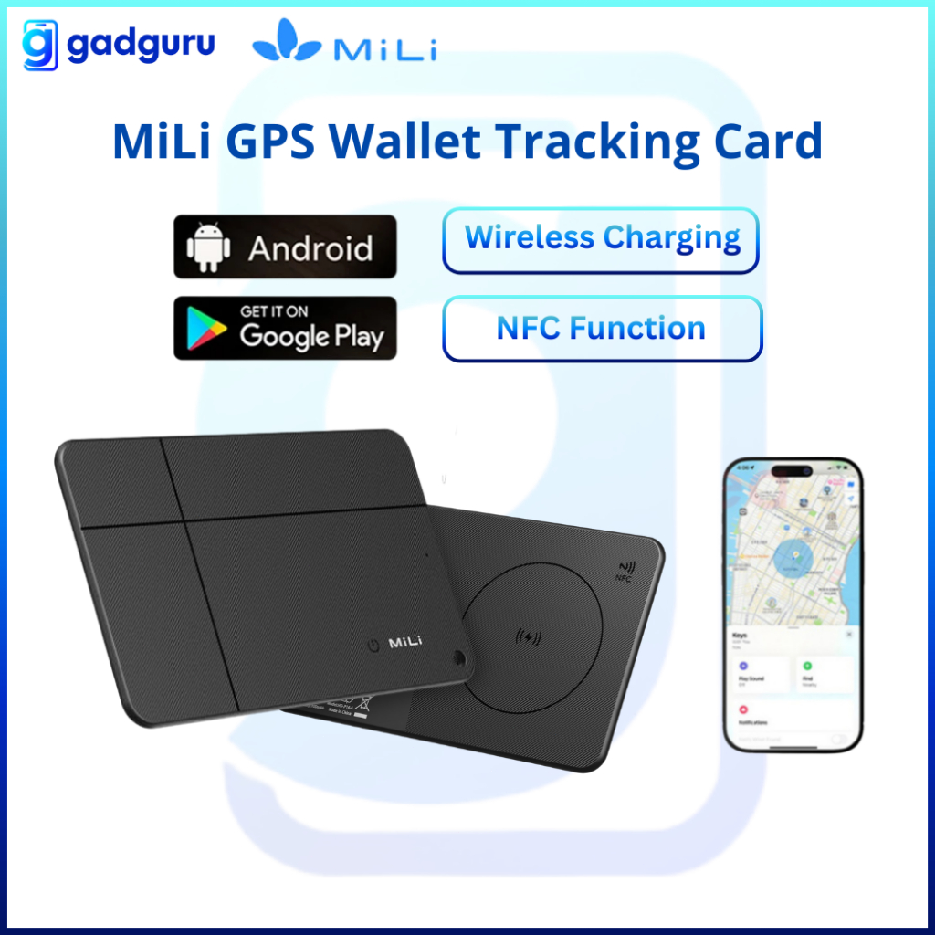 Gadguru GPS Wallet Bluetooth Tracker Card Smart Tag Locator for Android ...