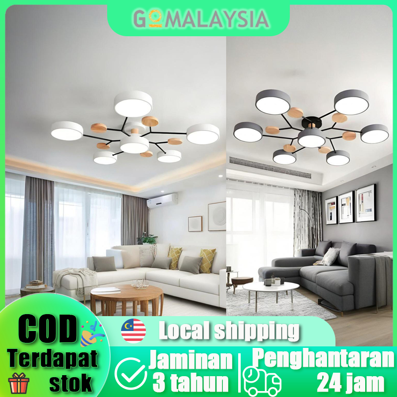 lampu gantung ruang tamu moden chandelier ceiling light nordic pendant ...