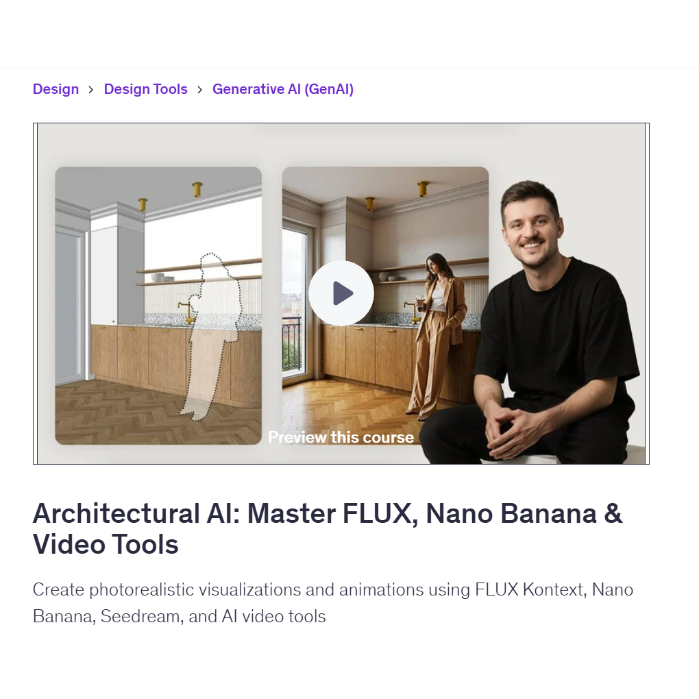 Nano Banana Video Course-Architectural AI: Master FLUX, Nano Banana ...