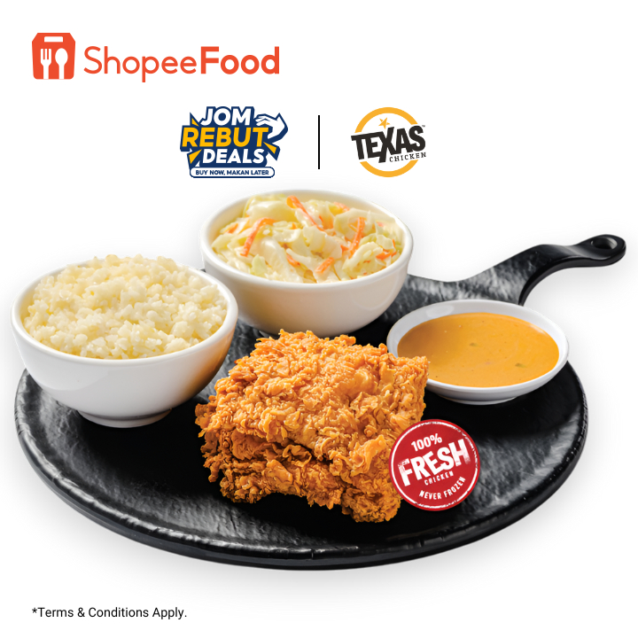 Texas Chicken Malaysia: Tex Rice Combo A with 1pc Chicken (Sales Start ...