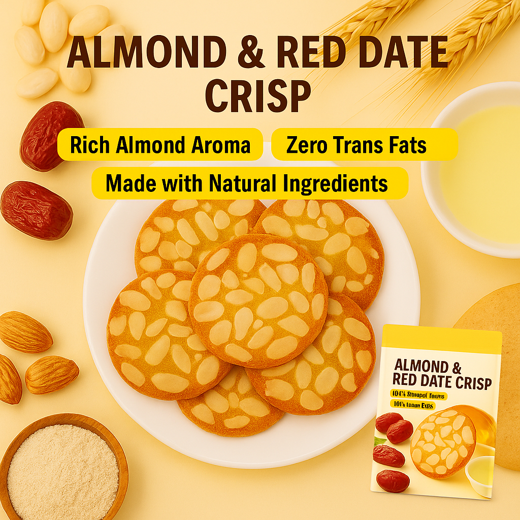 HALAL | Almond Goji Berry Herbal Thin Cookies - Crisp & Nutty | No ...