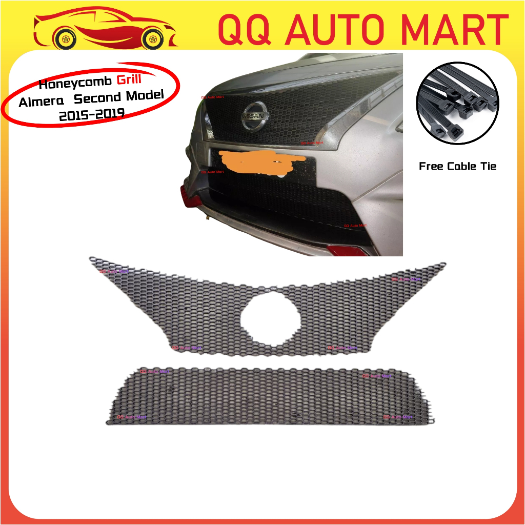 Nissan Almera 2015-2018 Honeycomb Grill/ABS Front Grill | Shopee Malaysia
