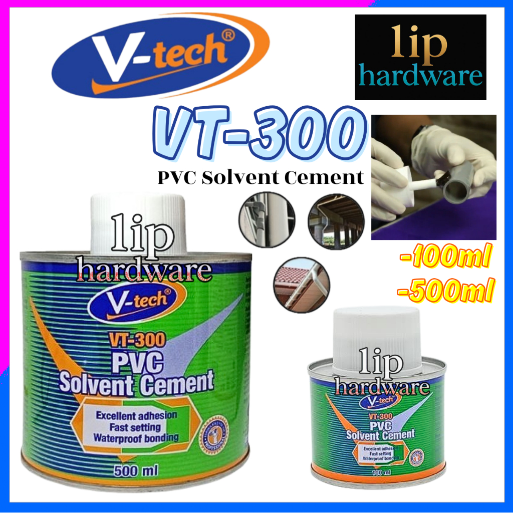 VTECH VT300 PVC Solvent Cement Gum PVC Pipe Glue 100G / 500G / 3KG ...