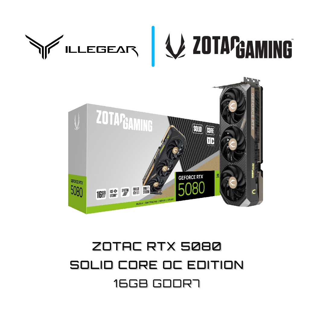 ZOTAC GAMING GeForce RTX 5080 SOLID CORE OC | Shopee Malaysia