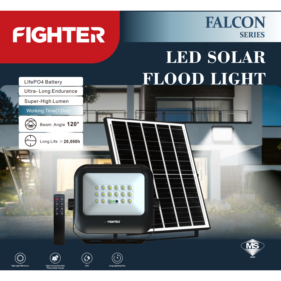 Fight Led Solar Flood Light - FALCON SERIES (Sirim) | Shopee Malaysia