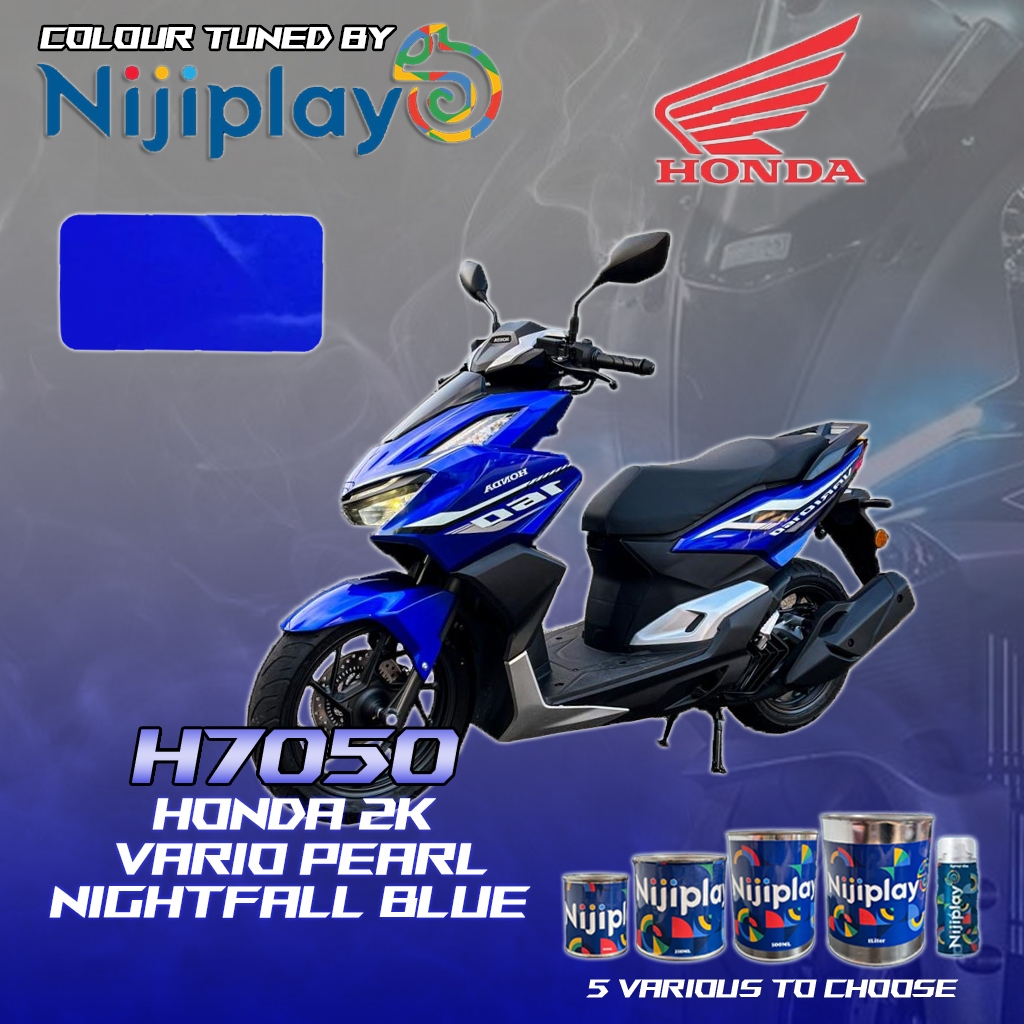 NIJIPLAY H7050 VARIO PEARL NIGHTFALL BLUE HONDA 2K MOTOR PAINT | Shopee ...