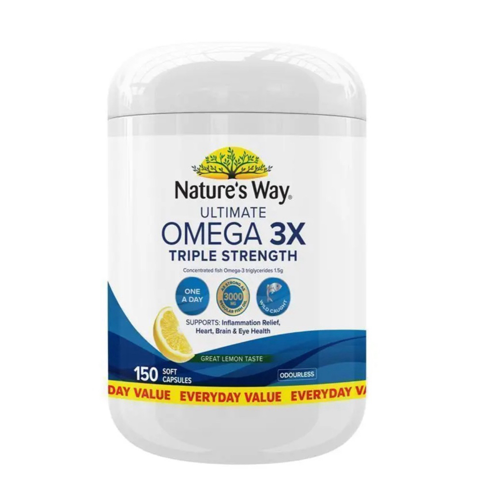 Nature's Way Ultimate Omega 3x Triple Strength 150 Capsules | Shopee ...