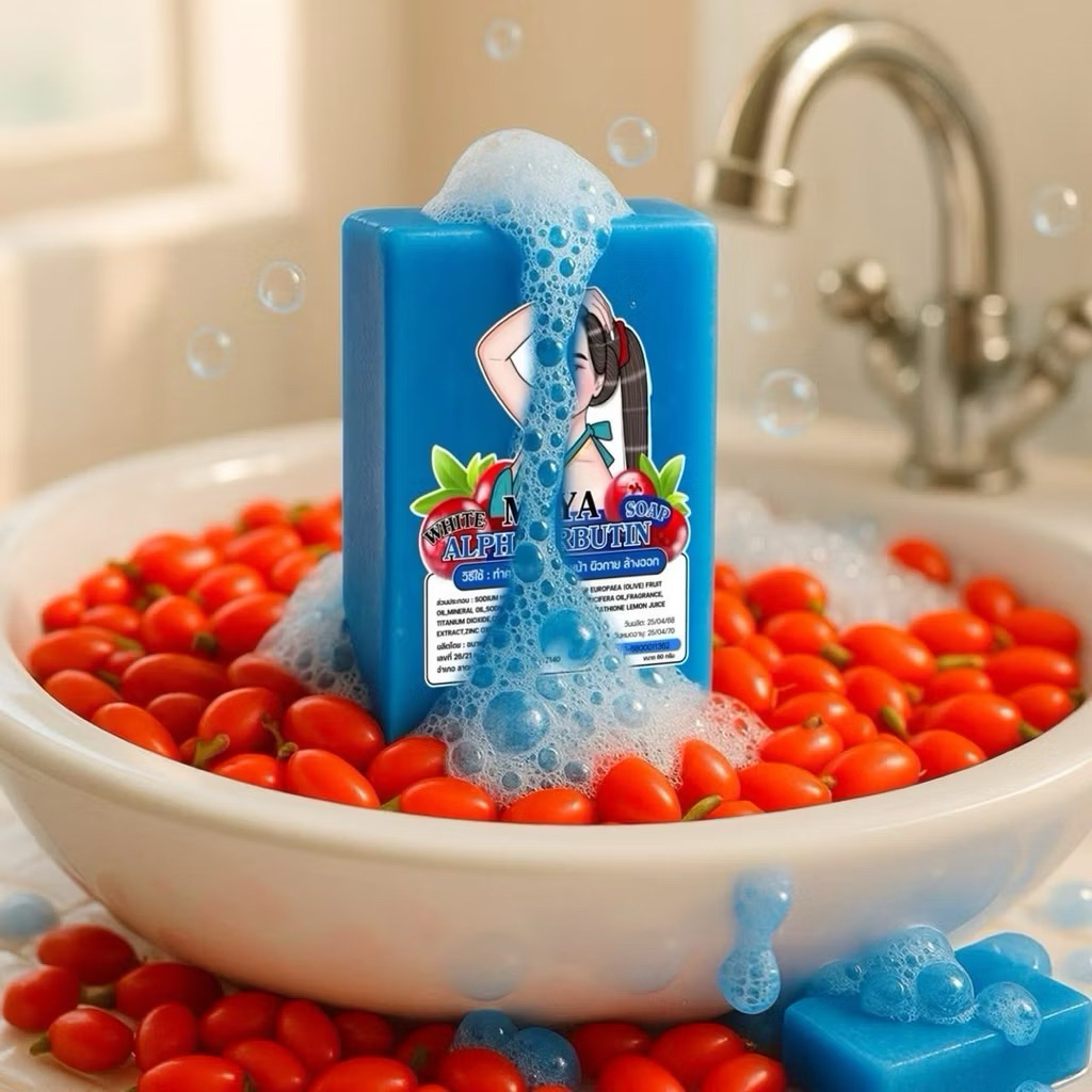 Maya Soap Whitening Alpha Arbutin Blueberry 🍒 | Shopee Malaysia