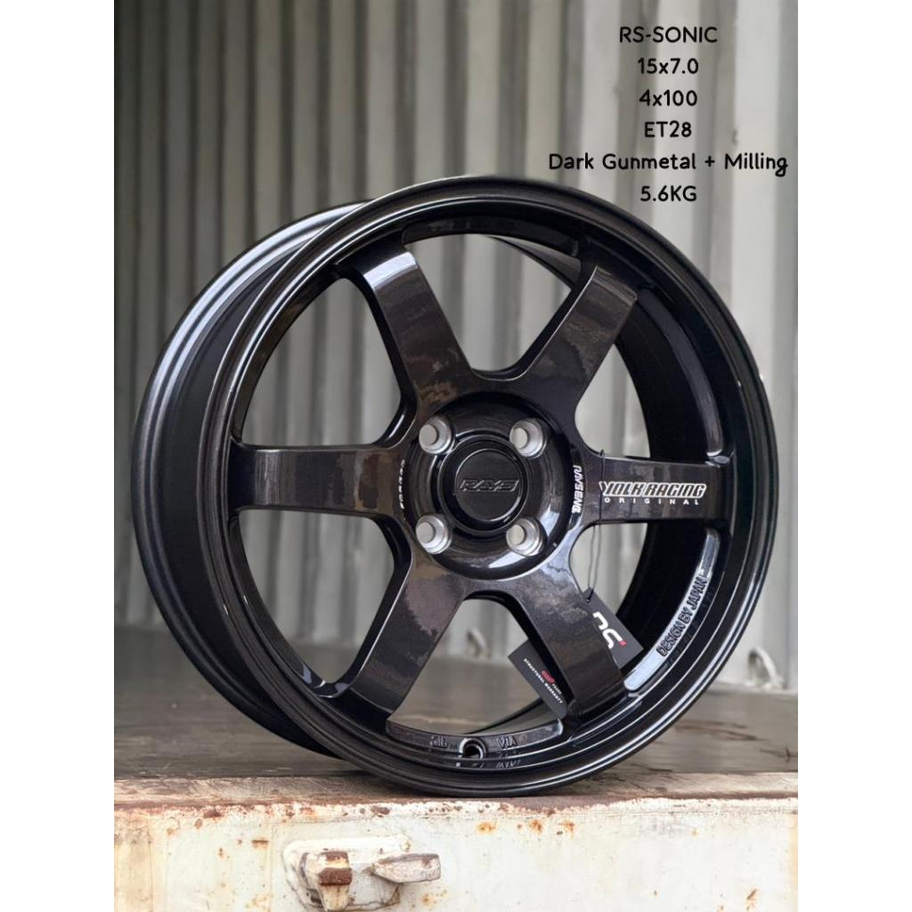 RS Performance TE37 SONIC 15 INCH 4H100 RS Sport Rim Flow Forming ...