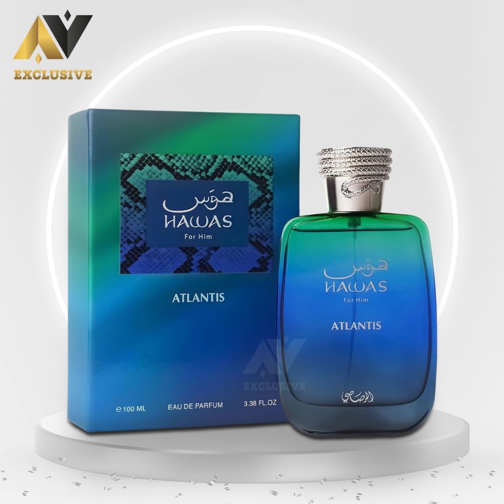 Hawas Atlantis Rasasi Perfume Original For Men EDP 100ml | Shopee Malaysia