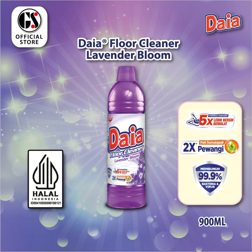 DAIA Floor Cleaner Lavender Bloom Purple 900ml | Shopee Malaysia