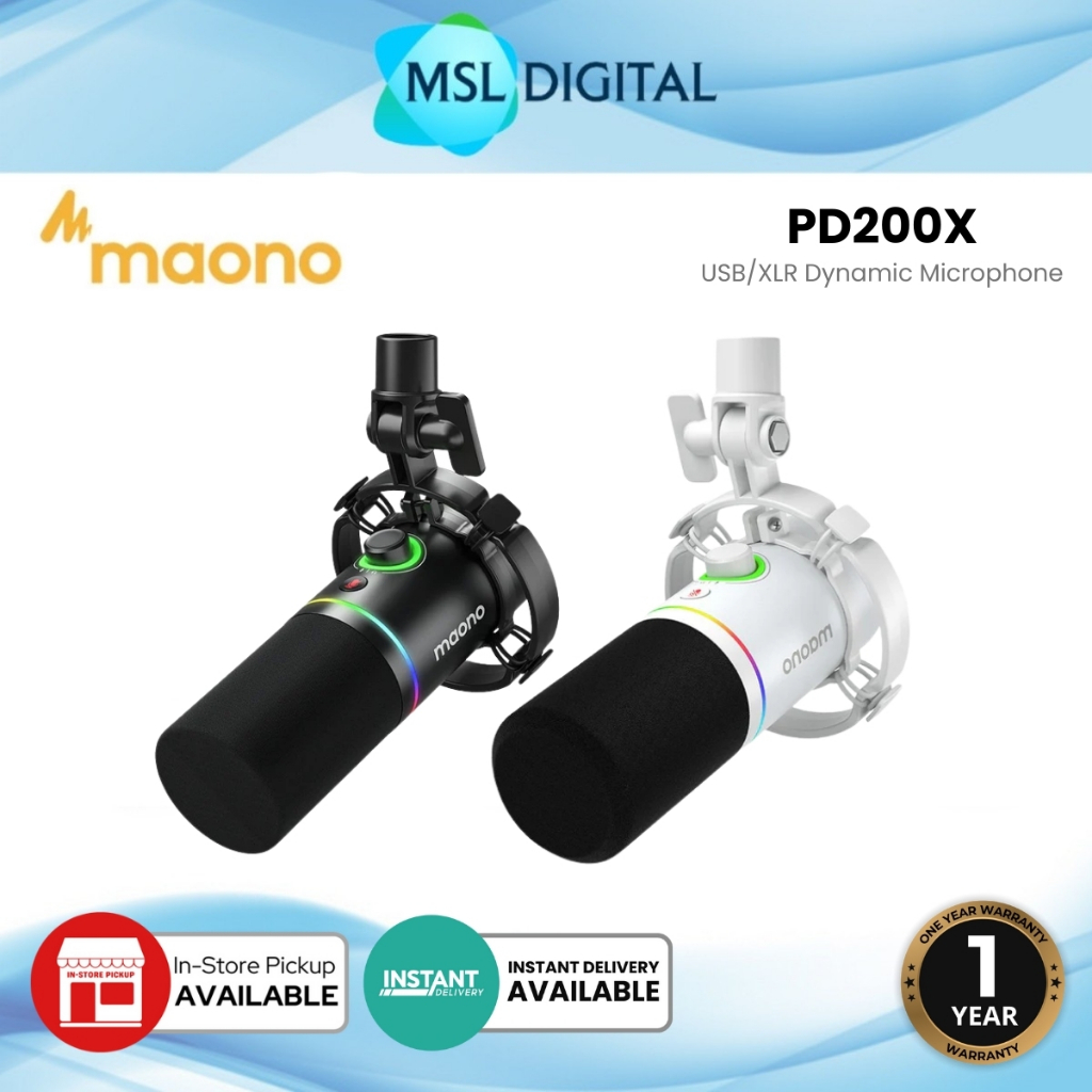 MAONO PD200X Dynamic Microphone USB & XLR Connection | Podcasting ...