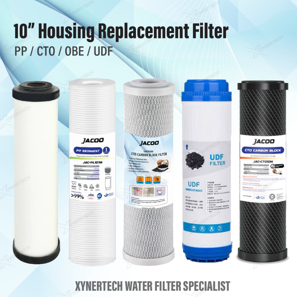 10" Housing Replacement Filter 1 Pcs Variance PP Sediment Carbon Block ...