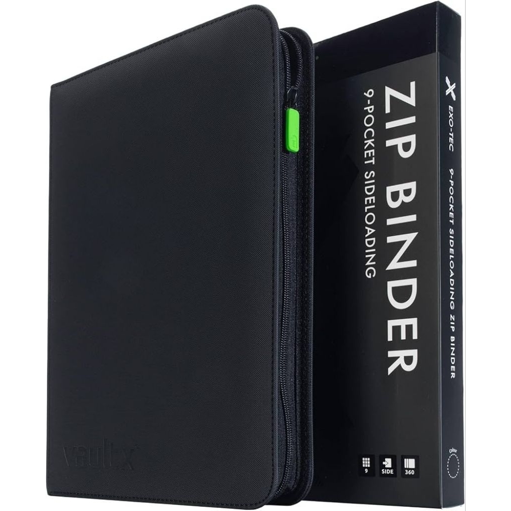 Vault X 9 Pocket Trading Card Zip Binder, 360 Cards, Premium Exo-Tec ...