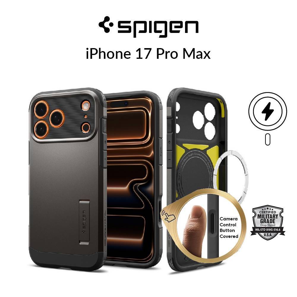Spigen iPhone 17 Pro Max Case 6.9" Tough Armor T AI Magfit Magnetic ...