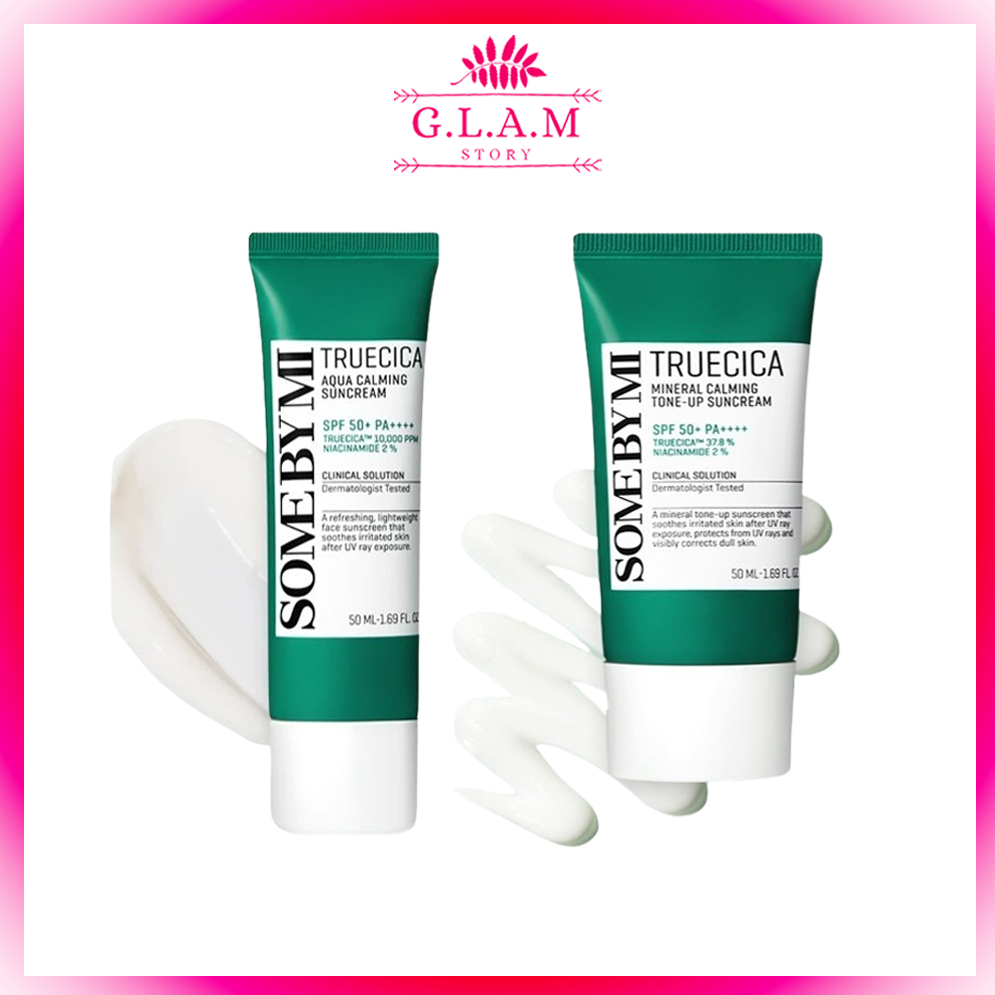 SOME BY MI Truecica Aqua / Mineral Calming Tone up Suncream Sunscreen ...