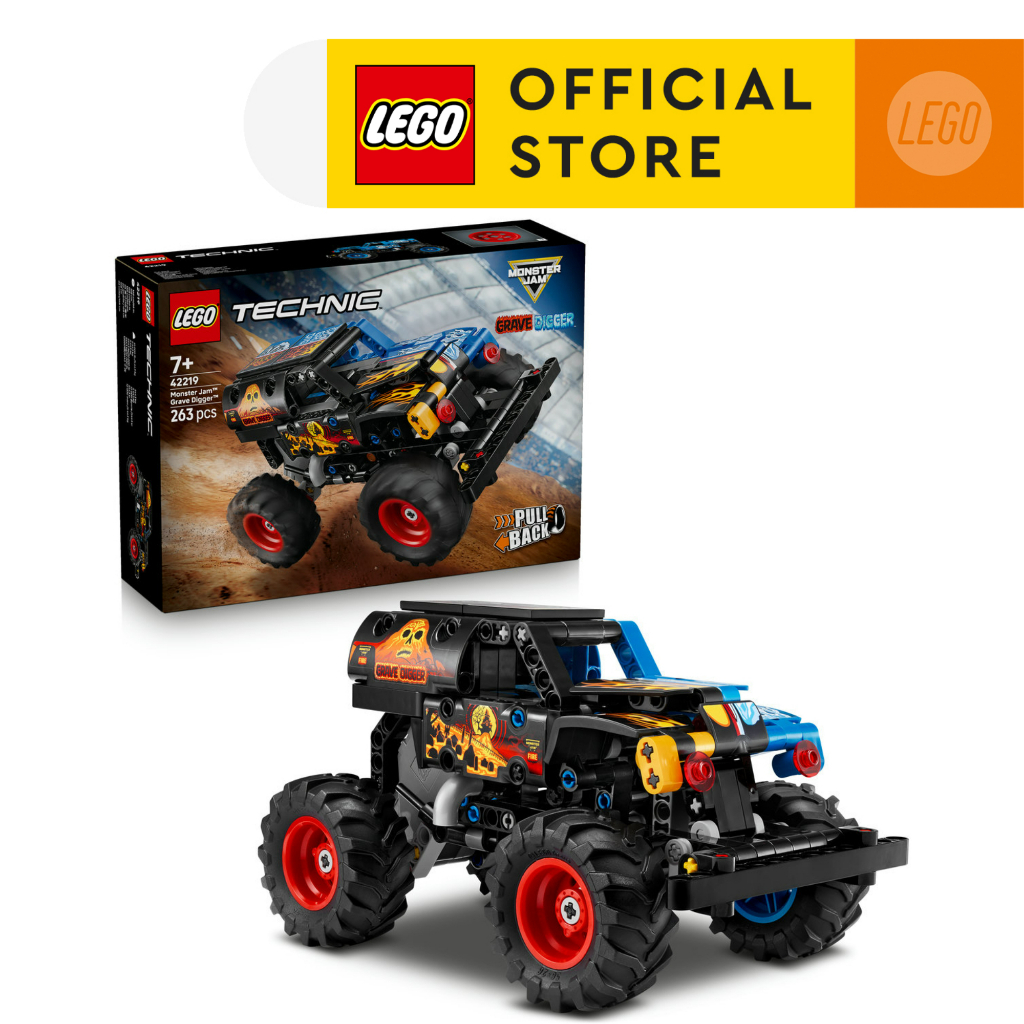 LEGO Technic 42219 Monster Jam Grave Digger Fire and Ice (263 Pieces ...