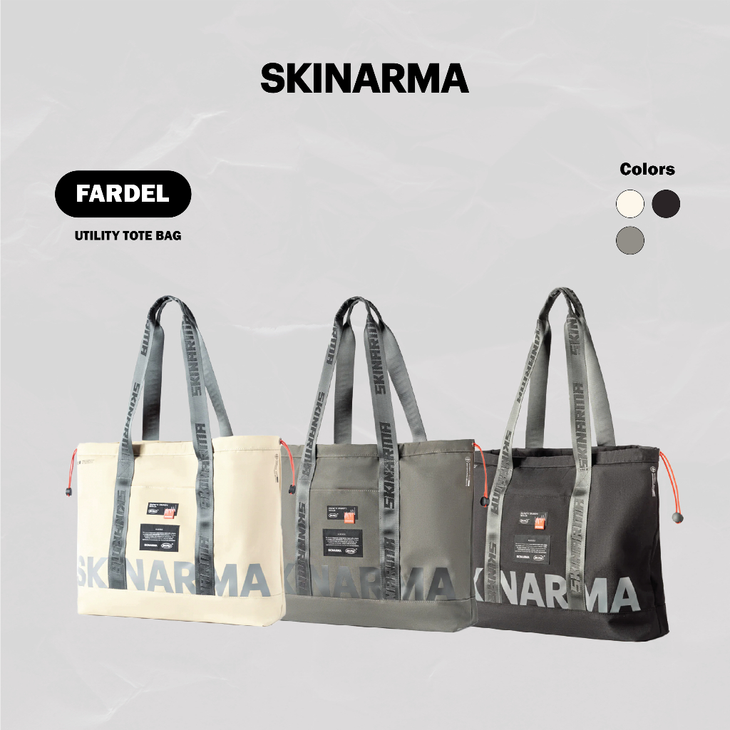 SKINARMA Utility Tote Fardel Bag - Black/ Olive/ Ivory | Shopee Malaysia