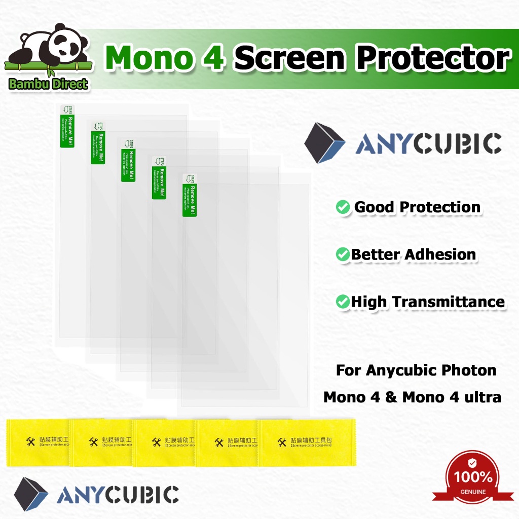 5Pcs ANYCUBIC Photon Mono 4&Mono 4 Ultra 3D Printer Screen Protective ...
