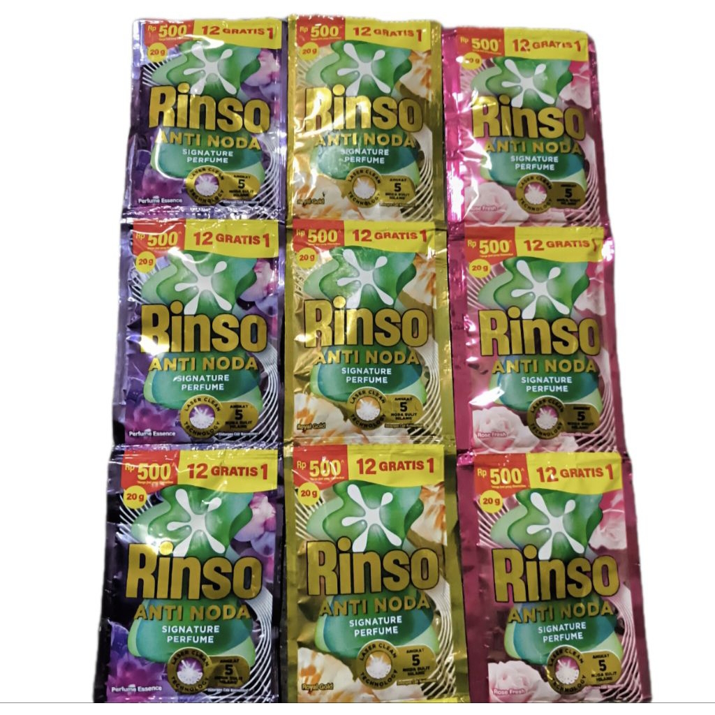 12pcs RINSO SABUN BASUH BAJU LIQUID (HALAL) ASLI INDONESIA | Shopee ...