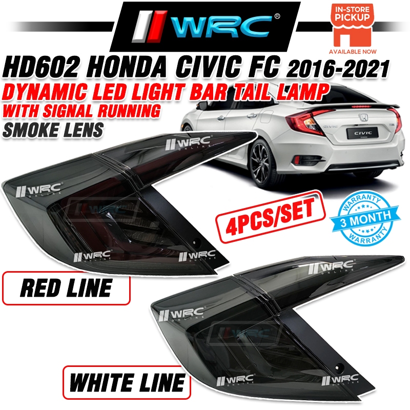 HD602 Honda Civic FC 2016 - 2021 Dynamic Led Light Bar Tail Lamp With ...
