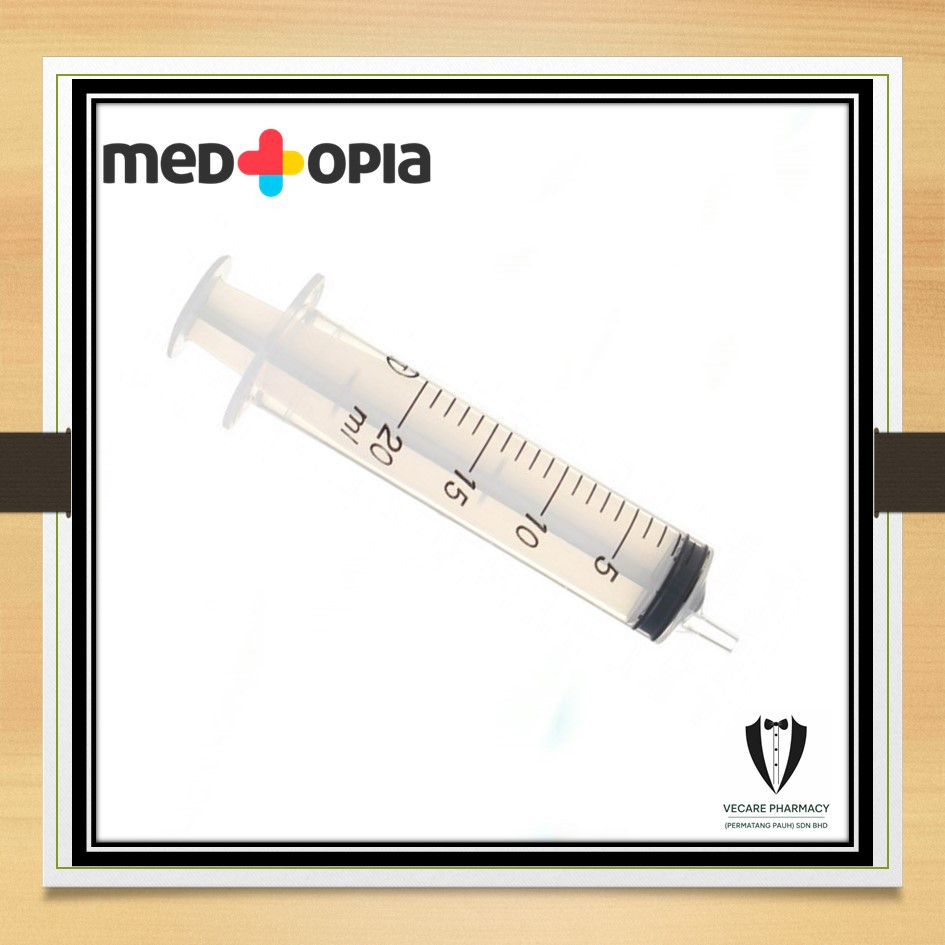 MEDTOPIA DISPOSABLE SYRINGE 20ML (LUER SLIP) | Shopee Malaysia