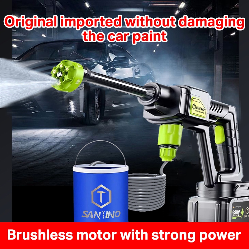 SANTINO Water Jet Cordless Car Wash Water Jet High Pressure Six-in-one ...