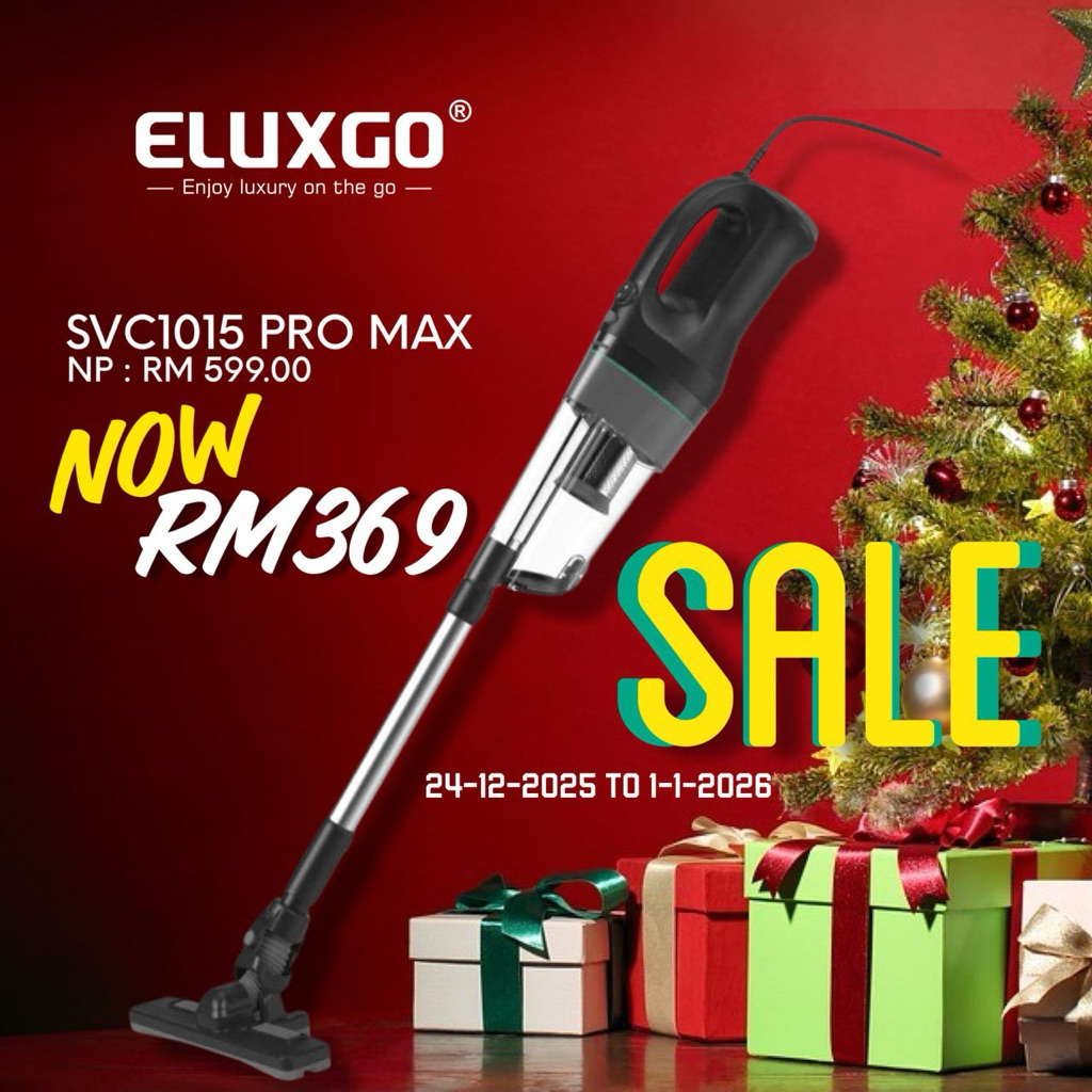 ELUXGO -SVC1015Pro Max Powerful Cyclone Vacuum Cleaner with EN95 ...