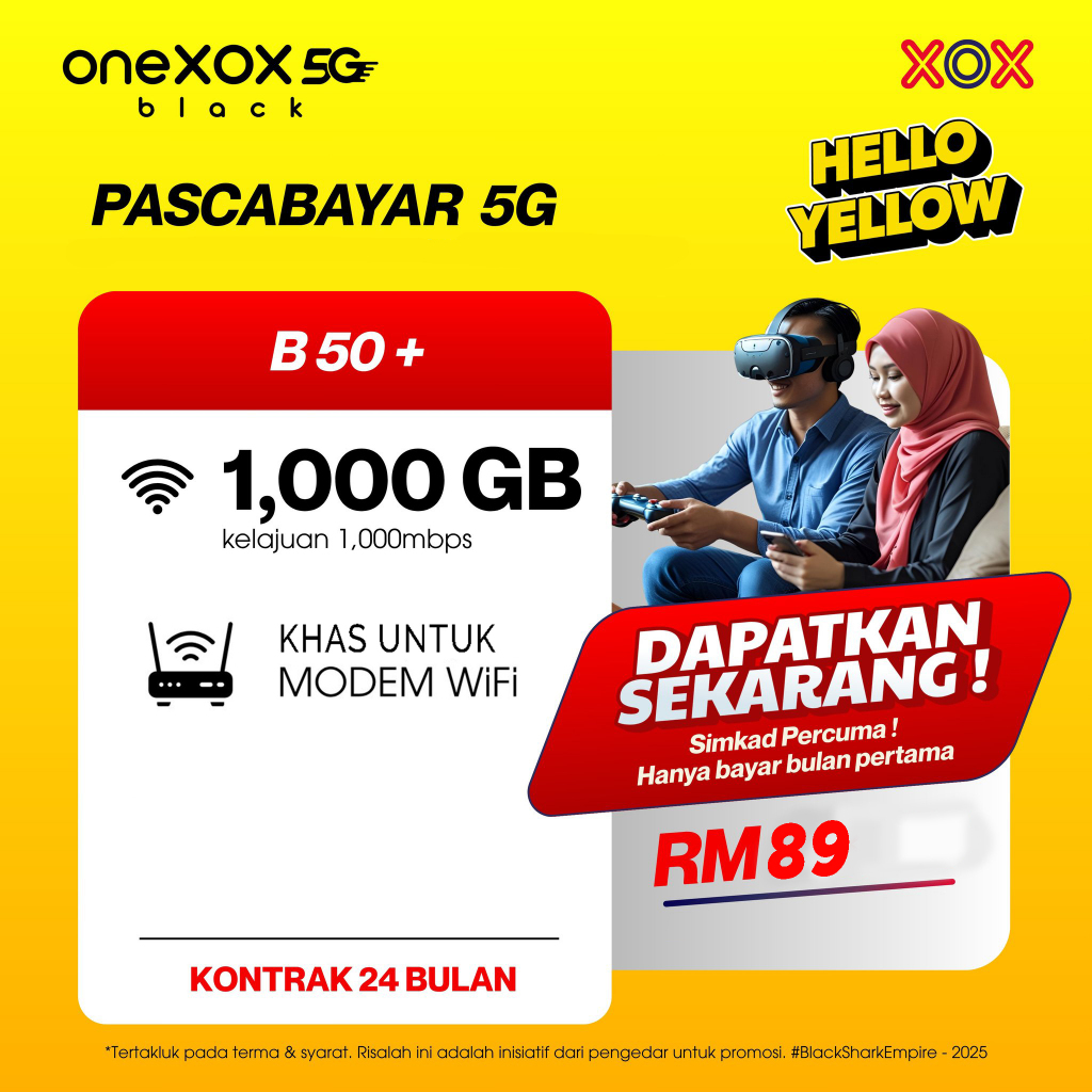 ONEXOX WIFI+ Lite Plan Sim Card (1000GB) kontrak 2 tahun | Shopee Malaysia
