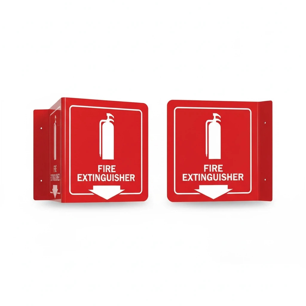 Fire Projecting 3D Signage V Shape & L Shape, Fire Extinguisher, Fire ...