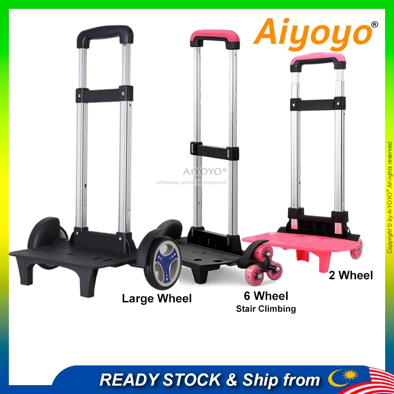 School Bag Trolley Student Backpack Trolley Troli Beg Sekolah Kids Bag ...
