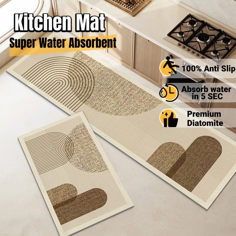 MATELIER Kitchen Carpet Anti Slip Mat Karpet Dapur Alas Kaki Dapur ...
