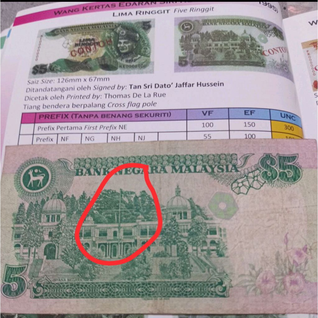 Rm5 Siri 6 condition(f)dirty hole tear back side got flag | Shopee Malaysia